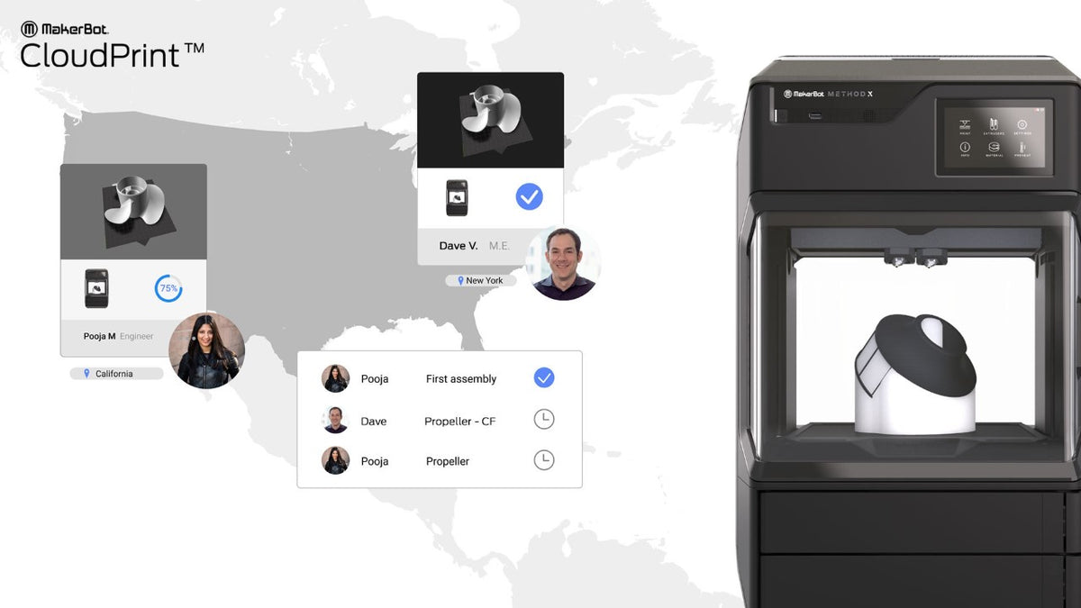 MakerBot CloudPrint presenta su nuevo flujo de trabajo para colaboración en impresión 3D desde ...
