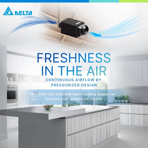 Delta BreezeFresh DC Supply Fan Revolutionizes Ventilation with Smart ...